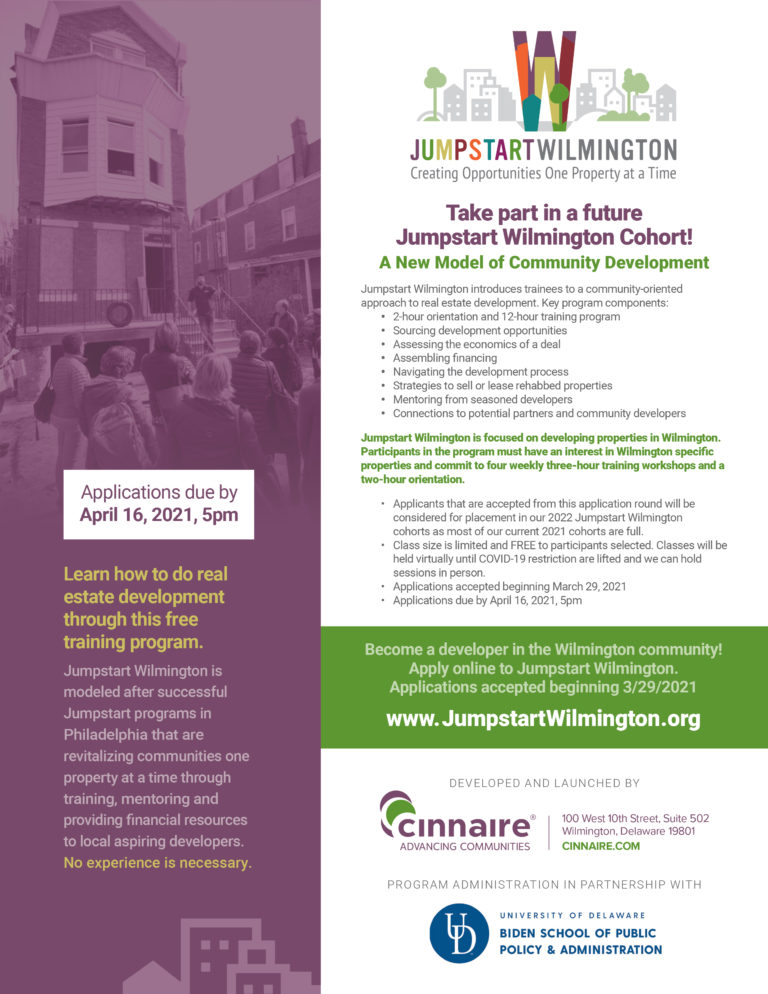 Coming Soon – Next Jumpstart Wilmington Application Round Opens 3/29/21 ...